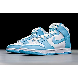 Nike Dunk Hi Retro Men's Basketball Shoes, Blue Chill Blue Chill White, 11 US
