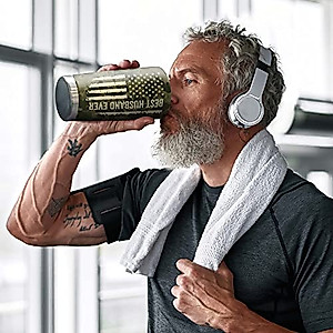 Macorner Valentines Day Gifts for Him - Stainless Steel Tumbler 20oz - Funny Birthday Gift for Husband from Wife & Anniversary Present for Him - Gifts for Men Best Husband - Christmas Gift For Husband