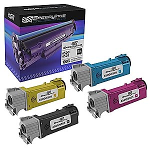 SPEEDYINKS Compatible Toner Cartridge Replacements for Xerox Phaser 6500 & WorkCentre 6505 (1 Black, 1 Cyan, 1 Magenta, 1 Yellow, 4-Pack)