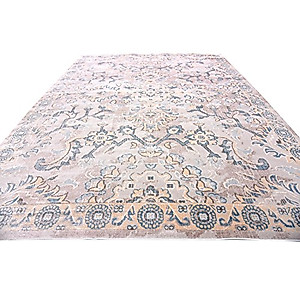 Unique Loom Paris Collection Pastel Tones Traditional Distressed Gray Area Rug (9' 0 x 12' 0)