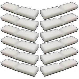Zanyzap 12 Pack of Foam Filter Pads for Fluval FX4 / FX5 / FX6