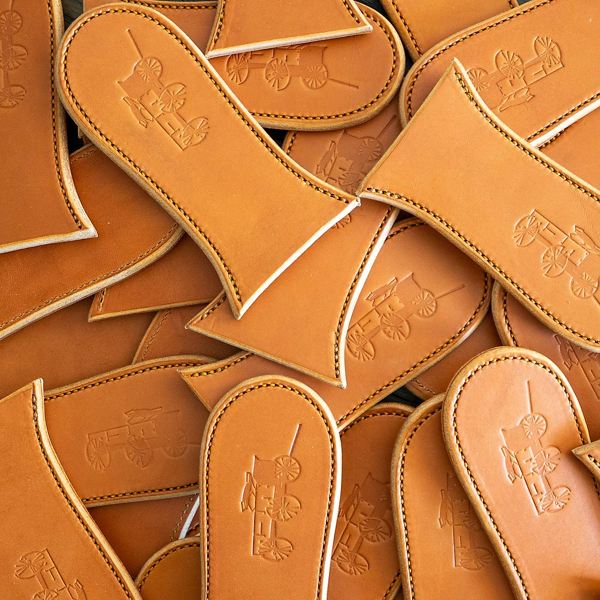 Leather Cast Iron Handle Cover - Extra Thick, Easy to Grip, Heat Resistant, Cast Iron Pot Holders - Best Skillet Handle Cover Works with Vintage Skillets, Lodge, Lancaster and More - Made in The USA