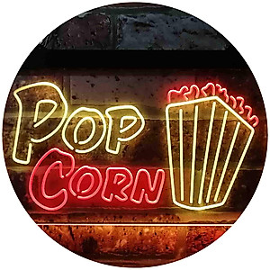 ADVPRO Pop Corn Cinema Decoration Dual Color LED Neon Sign Red & Yellow 16 x 12 Inches st6s43-i3862-ry