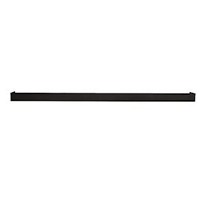 InPlace Invisible Brackets Shelf with Edge - MDF Floating Shelves for Wall with EZ Anchors Included - Easy to Install Shelf for Office, Bathroom & Living Room - 8.5"D x 60"W x 2.75"H, Black, 9603017E