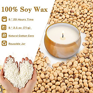 Scented Candles Gifts for Women, 8 Pack Candles for Home Scented, Soy Scented Candles for Home, Aromatherapy Candle Gifts Set for Christmas Day, Birthday, Mothers Day, Valentine's Day