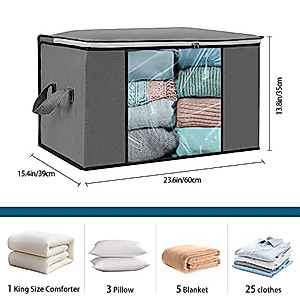 MecTo Bundle 3 Pack Clothes Storage Bag and 6 Pack Vacuum Storage Bags