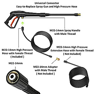 Workmoto Electric Pressure Washer, Power Washer with Foam Cannon, 3500 PSI 2.4 GPM