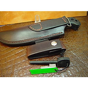 Bk 2 And BK 10 Dangler This sheath will fit both knives Sheath with Firestarter and Striker