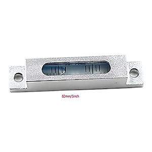 80mm High Accuracy Alloy Metal Housing Engineers Workshop Spirit Levels Bubble Spirit Level Leveler for Equipment,Building, Vehicles,Dumpers