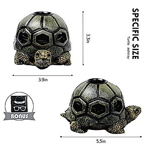 Monsiter QE Turtle Ashtrays for Cigarettes Cute Ash Tray for Home and Outdoor