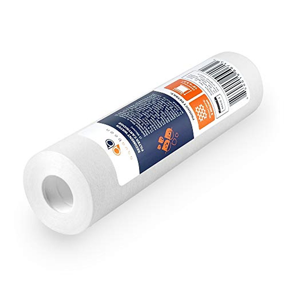 Aquaboon Set of 20 Sediment/Carbon 5 Micron Water Filter Catridges, Universal 5 Micron 10 x 2.5 inch Cartridge, Compatible with DWC30001, WFPFC8002, FXWTC, WHEF-WHWC, WHKF-WHWC,Pentek DGD series,RFC