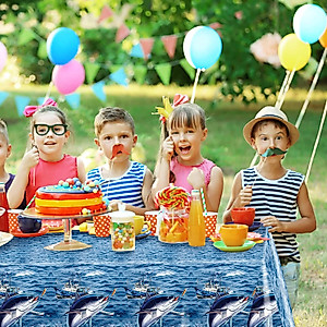 3 Pieces Gone Fishing Party Table Covers Gone Fishin’ Party Tableclothes Gone Fishing Party Decorations Supplies Favors for Fishing Theme Party Decorations Gone Fishing Party Supplies 54 X 108inches