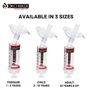 DeCHOKER Choking Rescue Anti-Choking Device for Qty 3 Children (Ages 3-12 Years), Pack of 3, First Aid Choking Rescue