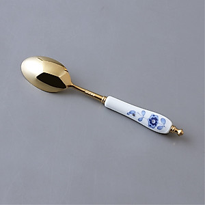 Narumi 9682-9384S Teaspoon, Milan, 5.5 inches (14 cm), Gold, 1 Piece, Made in Japan