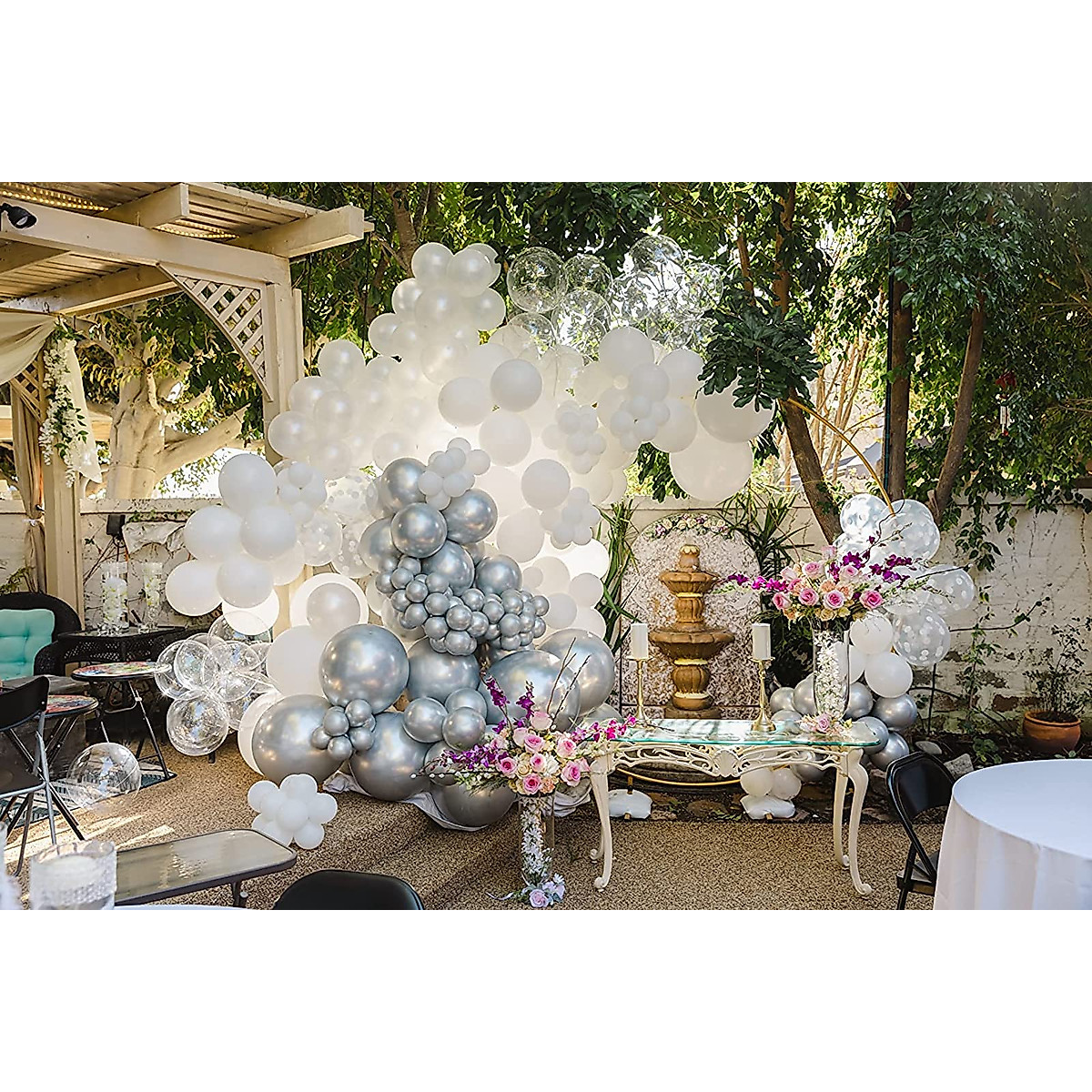 Styirl White Party Latex Balloons - 100 pcs 5/10/12/18 inch Party Latex Ballons As Birthday Balloons/Merry Chritmas Balloons/Graduation/Balloons for Birthday/Baby Shower/Wedding/Party decorations