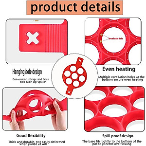 Flip N Cook Silicone Pancake Mold, Mini Pancake Maker, Perfect Omelet Mold or Pancake Ring, Reusable Silicone Omelet Mold (2 pcs+2 brush)