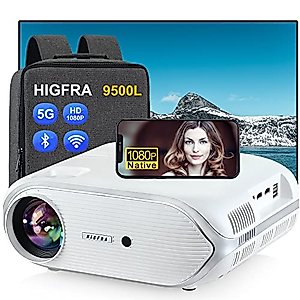 HD 1080P 4K Projector with WiFi and Bluetooth 2022 Upgraded 14000Lumen Outdoor Movie Projector 4P/4D Keystone Correction 50% Zoom Dolby PPT Projector 4K Compatible TV Stick iOS & Android Smartphone
