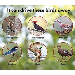 Bird Scare Tape, 2 * 500 Foot Bird Scare Ribbon Reflective Flash Tape Woodpecker Pigeon Deterrent Repellent Devices Tape Keep Birds Away Outdoor