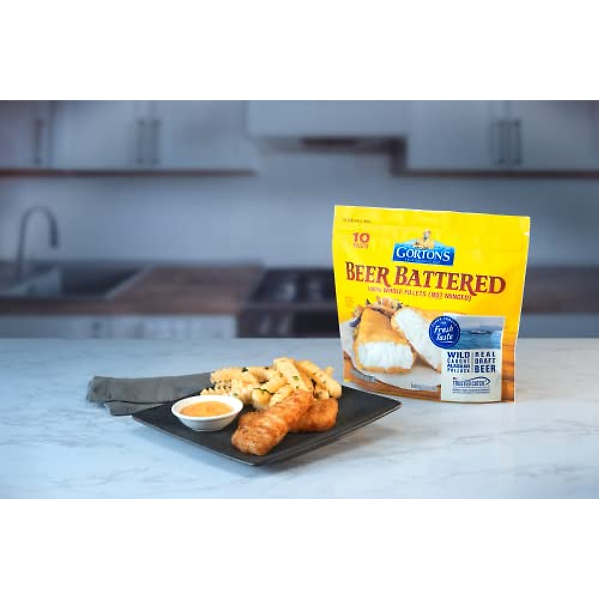 Gorton's, Classic Beer Batter Crispy Fillets, 18.2 oz (Frozen)