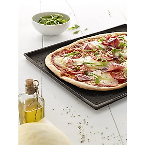 Lekue Micro Perforated Silicone Baking Pizza Mat, 15.7" x 0.59" x 11.8", Brown
