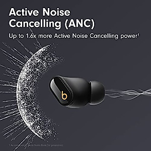 Beats Studio Buds + True Wireless Noise Cancelling Earbuds - Black/Gold (Renewed)