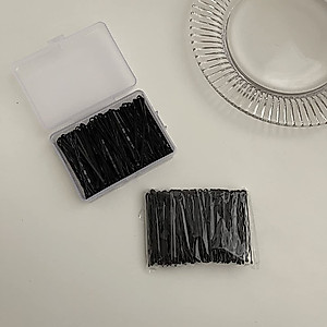 U Shaped Bun Wedding Bridal Black Hair Pins (Black-120Pcs)