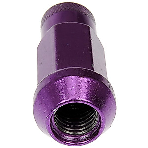 Dorman 713-385J Purple Open End Knurled Wheel Nuts Compatible with Select Models, 20 Pack