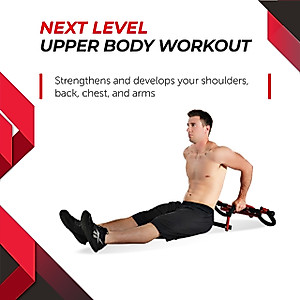 Stamina X Boulder Doorway Trainer - Pull Up Bar for Doorway - Grip Strength for Doorway with Smart Workout App - Fitness Trainer Boulder Fit Door Gym - Up to 250 lbs Weight Capacity