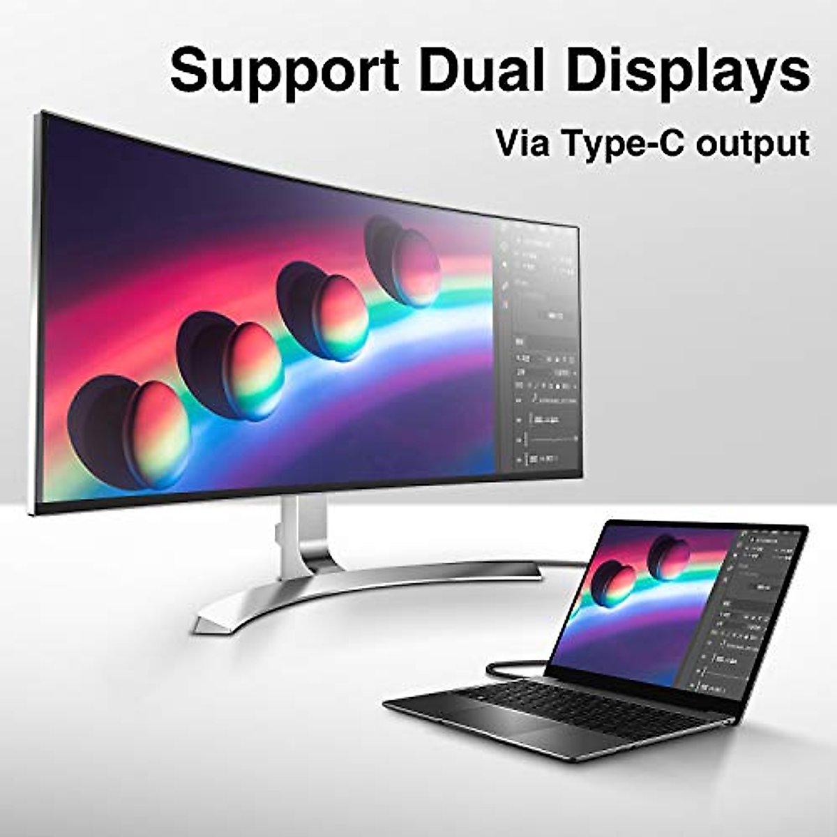 CHUWI Windows 11 Laptop with 8GB RAM 256GB SSD, 14 inch 2K IPS Display, Intel N5100 Quad core Processor, WiFi 6, Backlit Keyboard, USB-C, Ultra Thin and Light Notebook Computer (GemiBook Pro)