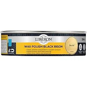 Liberon Black Bison Paste Wax, 150 ml, Neutral