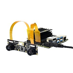 Waveshare Binocular Camera Module, Compatible with Raspberry Pi 5, Dual IMX219, 8 Megapixels, Stereo Vision, Depth Vision