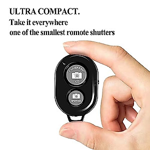 Bluetooth Remote for iPhone Camera - Belijean Bluetooth Remote Compatible with All iPhone, iPad and Tablets, Bluetooth Clicker for Photos & Videos 2 Pack