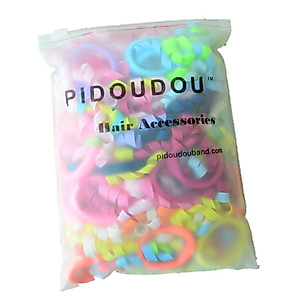 Pack of 18 Mix Color Boutique Girls' Curly Korker Bow Hair Ties