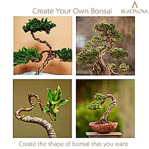 BEADNOVA Bonsai Tree Wire 98 Feet Copper Aluminum Wire Bonsai Tree Training Wire for Indoor and Outdoor Bonsai Plant (Copper, 1mm, 30m)