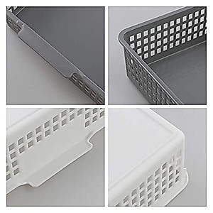Vcansay Plastic A4 Paper Storage Basket Trays, 6 Packs