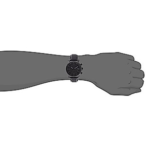 Rhett Chronograph Black Leather Watch