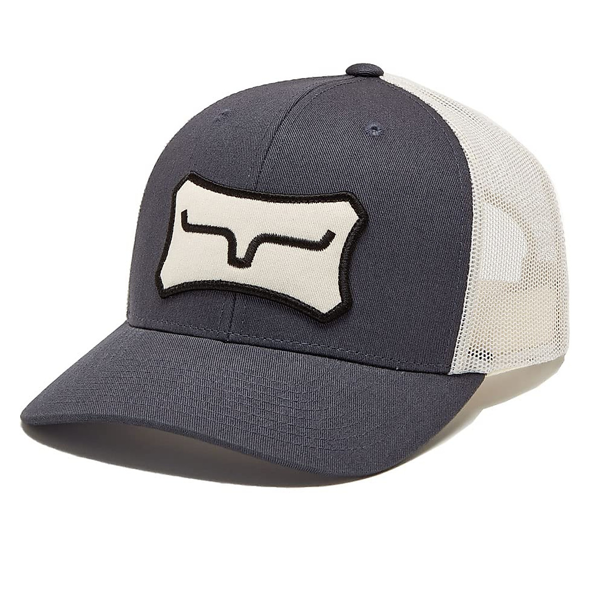 Kimes Ranch Men's Boneyard Trucker Adjustable Snapback Mid-Profile Logo Cap, Charcoal