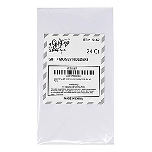 24 Christmas Card Gift Holder - Christmas Money Holder - Christmas Greeting Cards with Envelopes Bulk Assorted in 3 Holiday Cute Festive Designs with Glitter and Foil Winter Holiday Cards Box Set