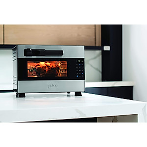 Salton Oven Pressure Cooker, 8lb capacity, Black, Silver