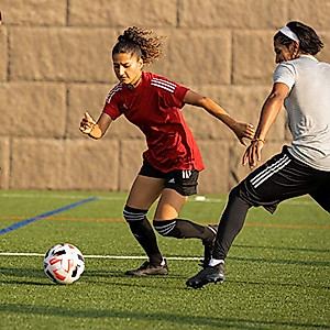 adidas Unisex Copa Zone Cushion II Soccer Sock (1-Pair), Maroon/White, 5-8.5