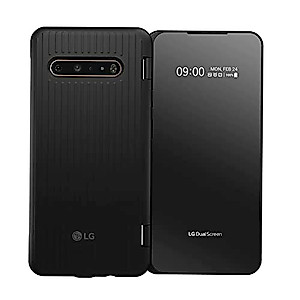 UrbanX Dual Screen Case for LG V60 ThinQ 5G with Type-C Adapter - Black