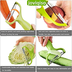 JQS Cooking Tools Wide Mouth Peeler Vegetables Fruit Stainless Steel Knife Cabbage Graters Salad Potato Slicer Kitchen Accessories