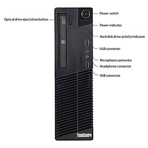 Lenovo ThinkCentre Small Form Desktop PC Computer Package, AMD Athlon 2.8GHz, 4G DDR3, 320G, DVD, VGA, DVI, 19 Inch LCD Monitor(Brands May Vary), Keyboard, Mouse, Windows 10 Pro 64 Bit (Renewed)