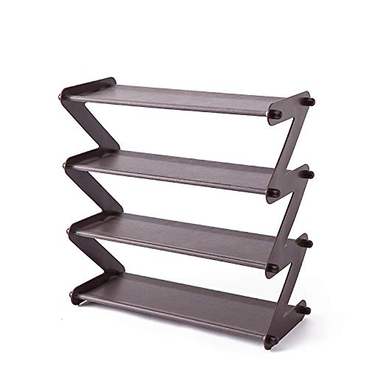 bahilok Simple shoe rack assembly Z-type household dormitory (coffee)