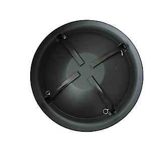 Fire Sense 60873 Fire Pit Portable Folding Round Steel with Folding Legs Wood Burning Lightweight Included Carrying Bag & Screen Lift Tool - Black - 22"