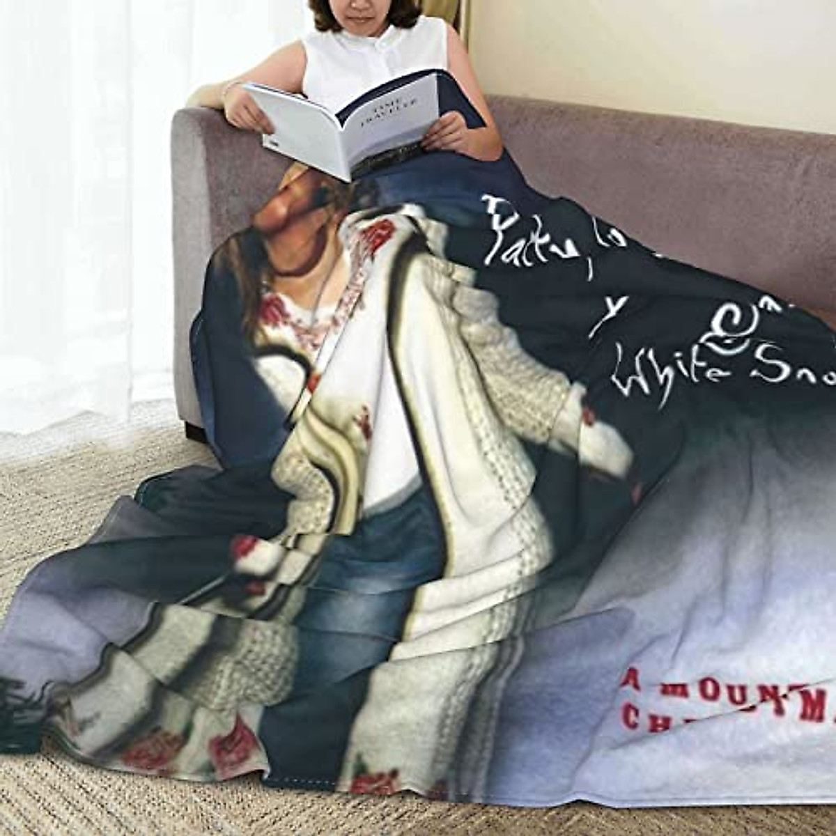 Flannel Blanket Patty Loveless Soft Lightweight Throw Blanket Warm Durable Sofa Couch Decor Beding 50"X40"