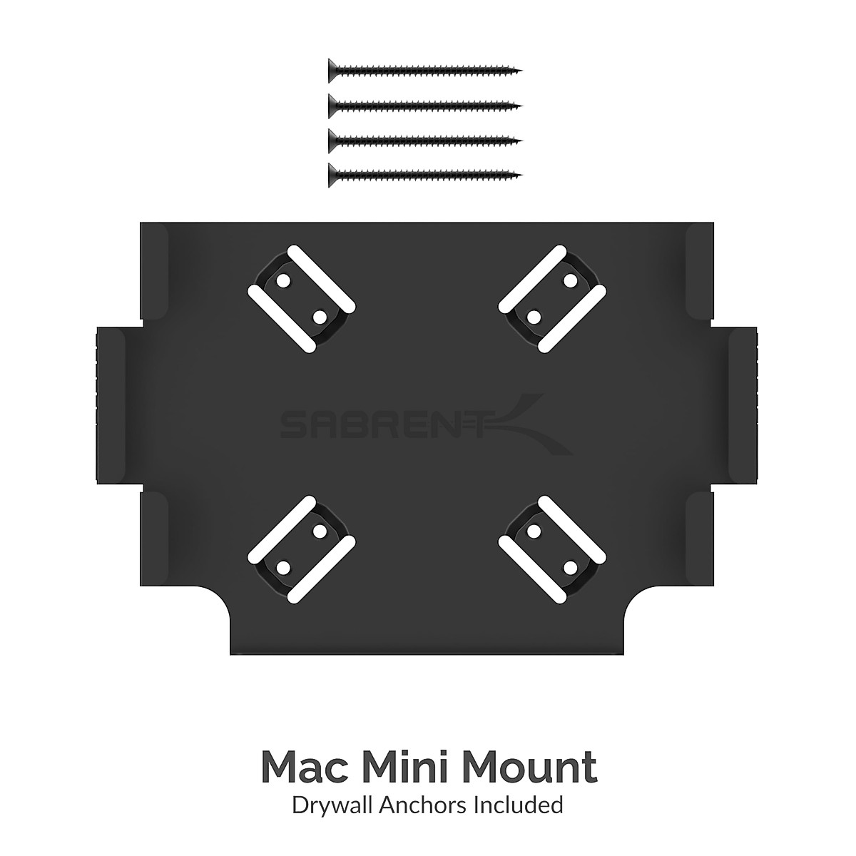 SABRENT Mac Mini VESA Mount/Wall Mount/Under Desk Mount [Black] (BK-MABM)