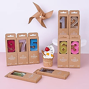 PHD CAKE 2.76 Inch Luxe Gold 2 Number Birthday Candles, Gold Number Candles, Cake Number Candles, Party Celebration