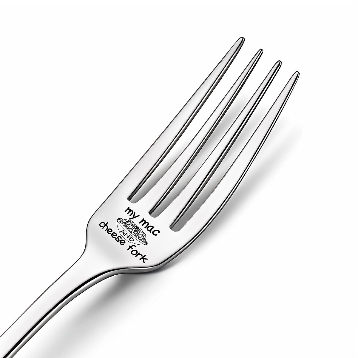 My Mac and Cheese Fork Funny Stainless Steel Engraved Fork Gifts for Women Men Kids - Gift for Mac and Cheese Lovers - Foodie Gifts for Birthday, Valentine's Day, Christmas