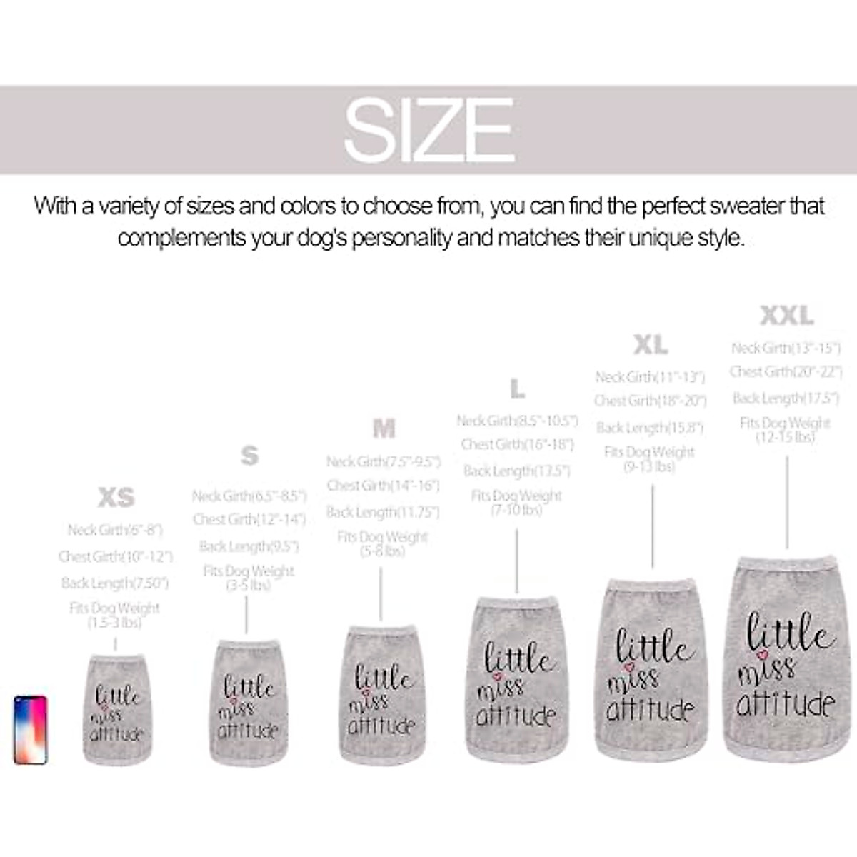 Personality-Packed Canine Attire: Soft, Lightweight Dog Clothes Featuring The Bold 'Little Miss Attitude' Slogan Print, Perfect for Small and Medium Dogs Rose Red Medium